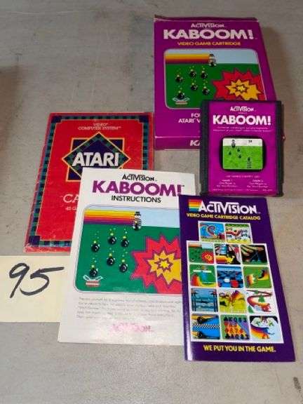 Kaboom Atari game with box • Main - Duck Soup Auctions