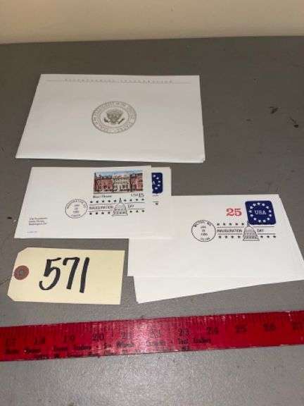 George H.W. Bush Inauguration Day envelopes • Basement - Duck Soup Auctions