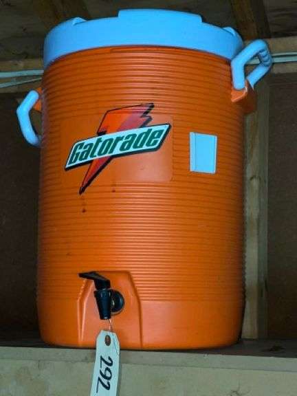 Gatorade drink dispenser • Garage - Upper - Duck Soup Auctions