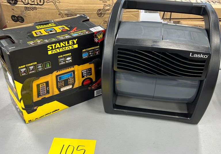 LASKO UTILITY FAN & STANLEY FAT MAX IN BOX - Earl's Auction Company