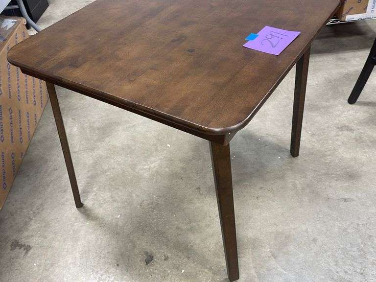 STAKMORE WOOD FOLDING TABLE - Earl's Auction Company