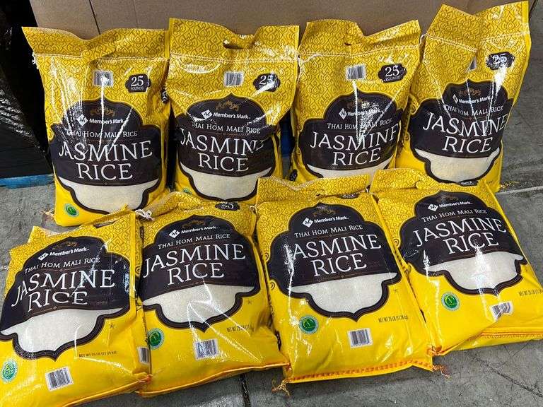 (8) BAGS OF JASMINE RICE (25LB PER BAG) - Earl's Auction Company