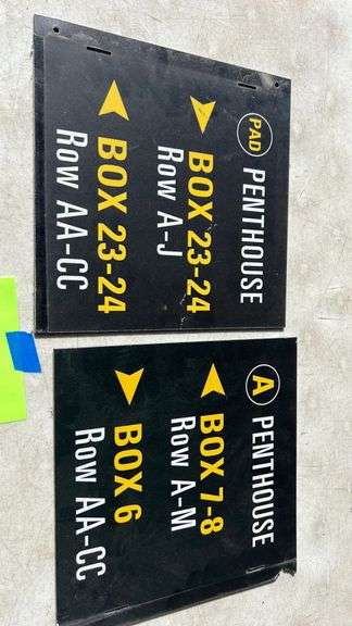 (2) IMS PENTHOUSE SIGNS - Earl's Auction Company