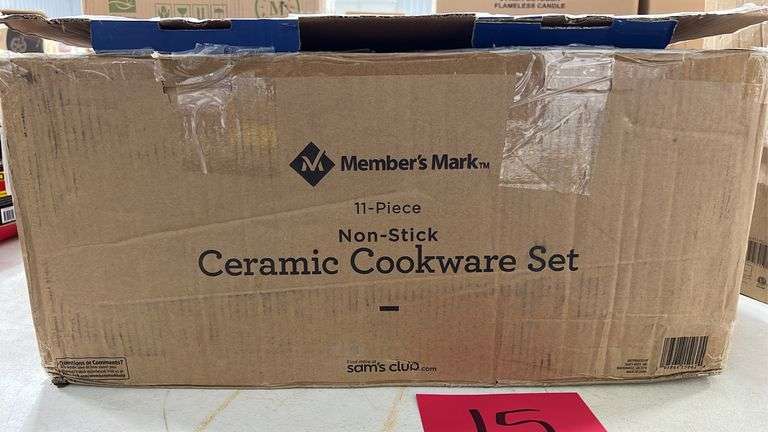 11PC CERAMIC COOKWARE SET IN BOX - Earl's Auction Company