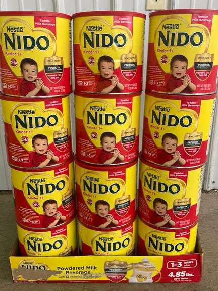 (12) CANS OF NESTLE NIDO TODDLER MILK BEVERAGE - Earl's Auction Company