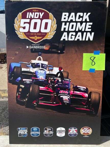 IMS INDY 500 SIGN - Earl's Auction Company