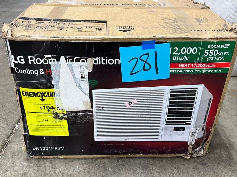 LG ROOM AIR CONDITIONER IN BOX - Earl's Auction Company