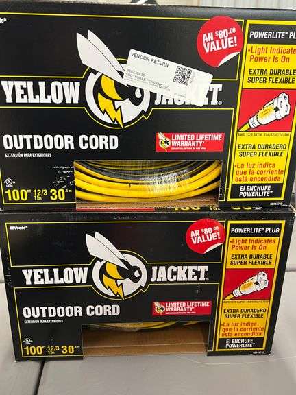 (2) YELLOW JACKET CORDS, 75FT HOSE & (3) ORTHO SPRAYS - Earl's Auction ...