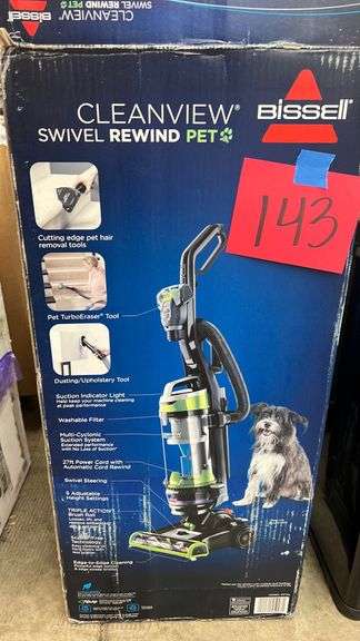BISSELL CLEANVIEW VACUUM IN BOX - Earl's Auction Company