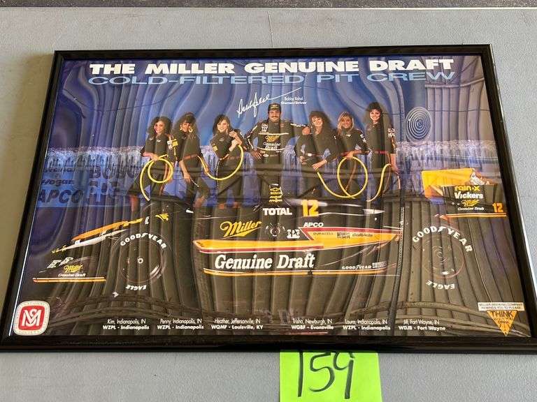 FRAMED THE MILLER GENUINE DRAFT POSTER - Earl's Auction Company