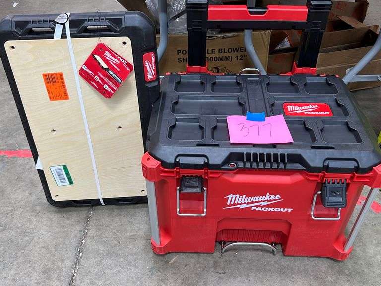 NEW MILWAUKEE PACKOUT ROLLING TOOL BOX & CUSTOMIZABLE WORK TOP - Earl's ...