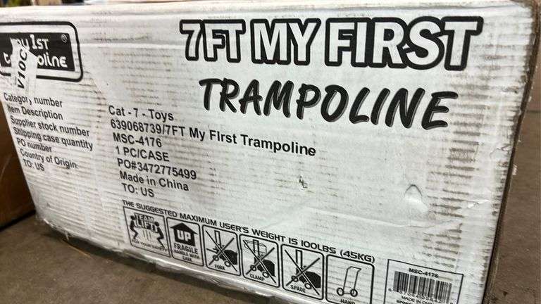 7FT MY FIRST TRAMPOLINE IN BOX - Earl's Auction Company