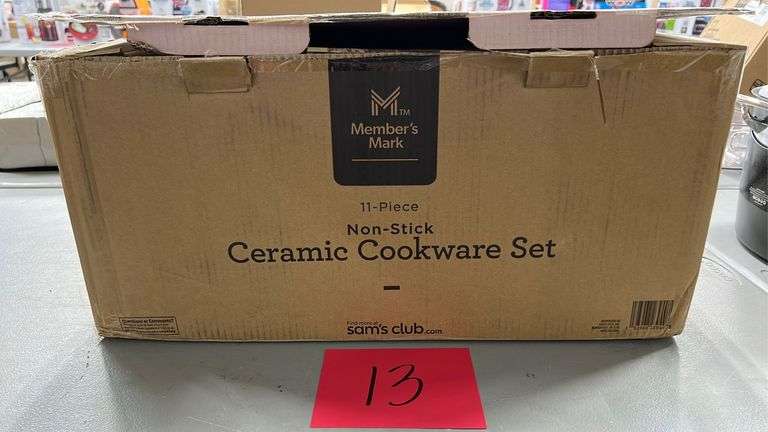 11PC CERAMIC COOKWARE SET IN BOX - Earl's Auction Company