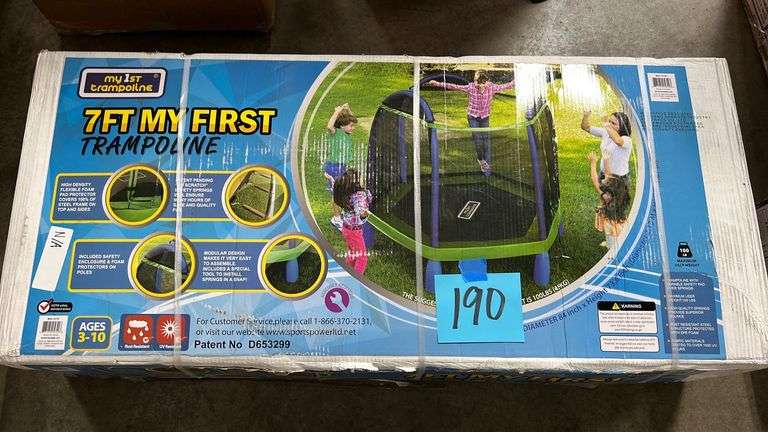 7FT MY FIRST TRAMPOLINE IN BOX - Earl's Auction Company