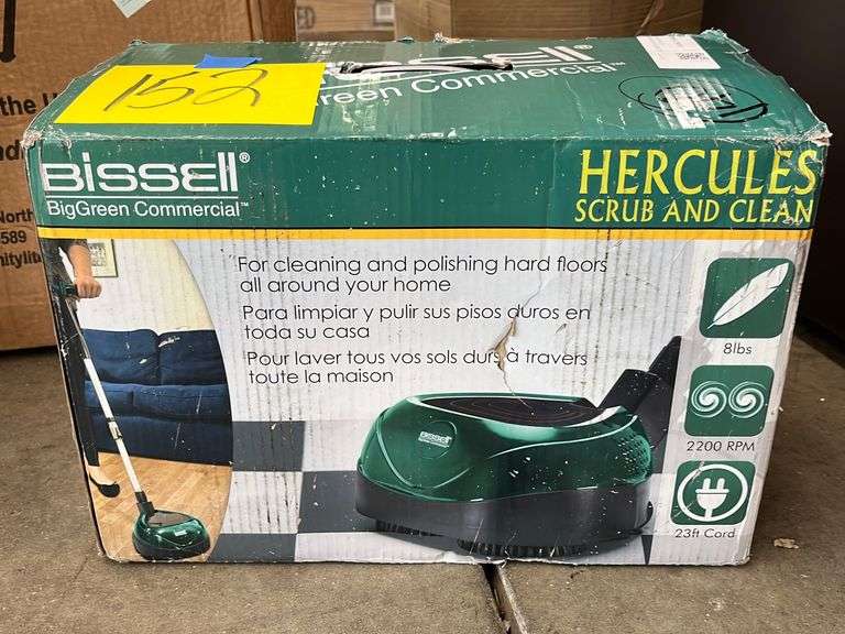 BISSELL HERCULES SCRUB & CLEAN IN BOX - Earl's Auction Company
