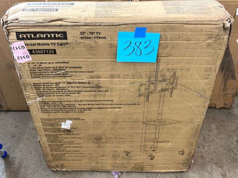 ATLANTIC UNIVERSAL MOBILE TV CART IN BOX - Earl's Auction Company