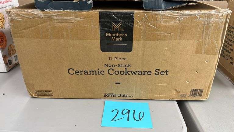 11PC CERAMIC COOKWARE SET IN BOX - Earl's Auction Company