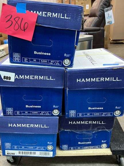 (5) BOXES OF HAMMERMILL COPY PAPER - Earl's Auction Company