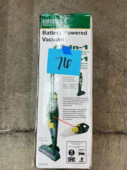 BISSELL BATTERY POWERED VACUUM IN BOX - Earl's Auction Company