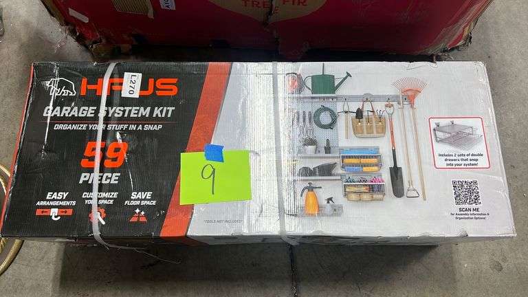 HAUS 59PC GARAGE SYSTEM KIT IN BOX - Earl's Auction Company
