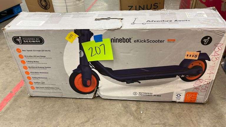 SEGWAY NINEBOT EKICK SCOOTER IN BOX MODEL ZING C15 - Earl's Auction Company
