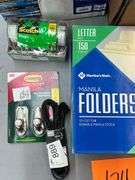 MISC LOT - STAPLES, FOLDERS, DUSTERS, TAPE, THERMAL ROLLS - Earl's ...