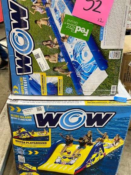 AS IS - WOW SUPER SLIDE & WOW SLIDE ISLAND IN BOXES - Earl's Auction ...