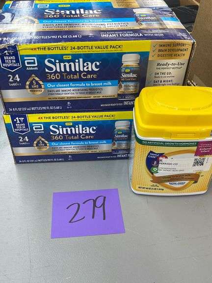 2 BOXES OF SIMILAC READY TO USE FORMULA & 1 CAN OF MEMBERS MARK FORMULA ...