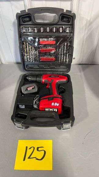DURABUILT 9.6V CORDLESS DRILL SET - Earl's Auction Company