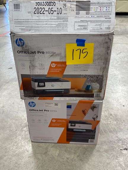 AS IS - 2 HP OFFICEJET PRO PRINTERS IN BOXES - Earl's Auction Company