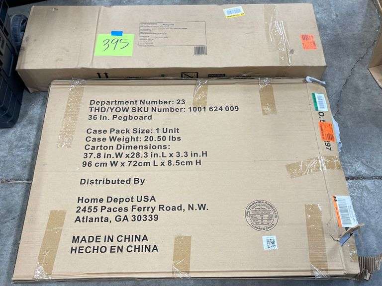 (2) HUSKIY PEGBOARDS IN BOXES - Earl's Auction Company