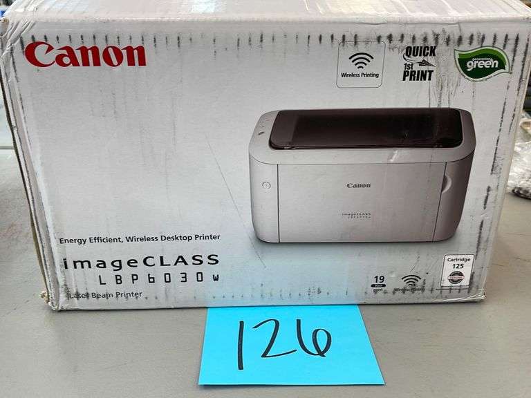 CANON LBP6030W LASER BEAM PRINTER IN BOX - Earl's Auction Company