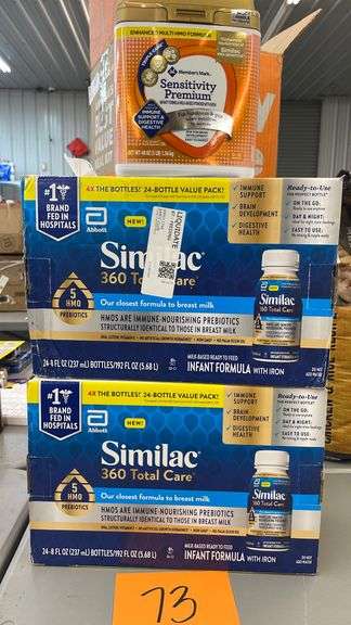2 BOXES OF SIMILAC READY TO USE FORMULA & 1 CAN OF MEMBERS MARK FORMULA ...