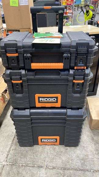 3PC RIDGID ROLLING TOOL STORAGE SYSTEM - Earl's Auction Company