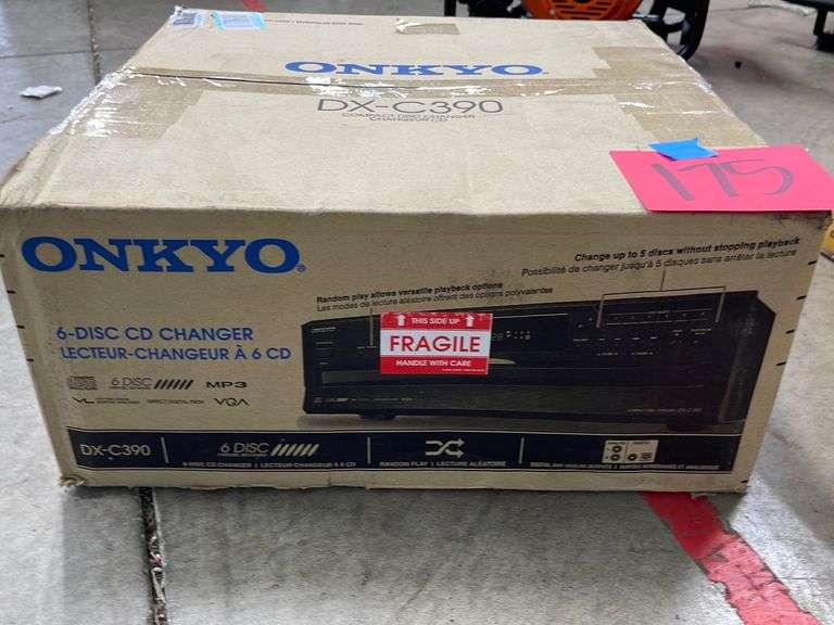 ONKYO 6 DISC CD CHANGER IN BOX - Earl's Auction Company