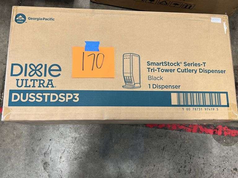 GEORGIA PACIFIC SMARTSTOCK SERIES-T TRI-TOWER CUTLERY DISPENSER IN BOX ...