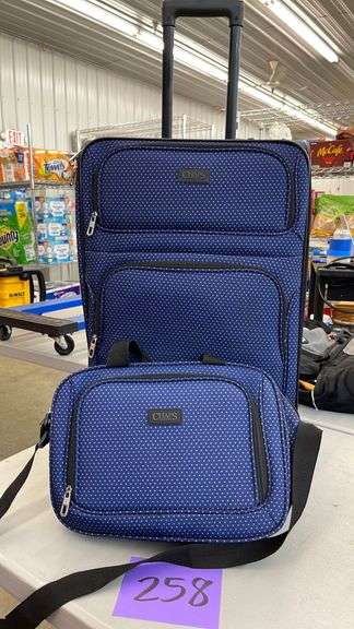 2PC CHAPS SOFTSHELL LUGGAGE SET (1 ROLLING SUITCASE & 1 CARRYING BAG ...