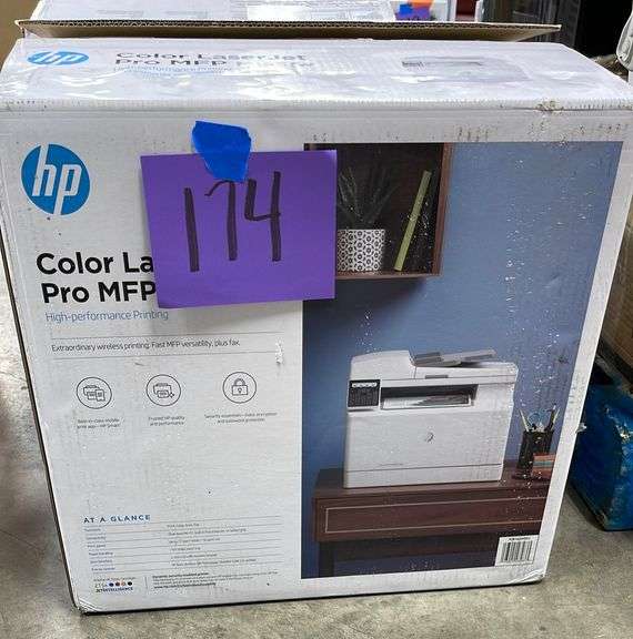 HP COLOR LASER JET PRO MFP M183fw PRINTER IN BOX - Earl's Auction Company