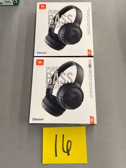 (2) JBL PURE BASS WIRELESS HEADPHONES IN BOXES - Earl's Auction Company
