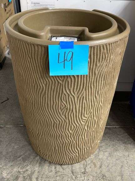 TAN RAIN BARREL - Earl's Auction Company