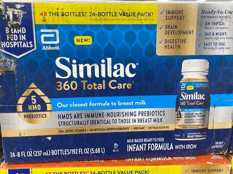 6 CASES OF SIMILAC INFANT FORMULA & 1 CAN OF MEMBERS MARK FORMULA ...