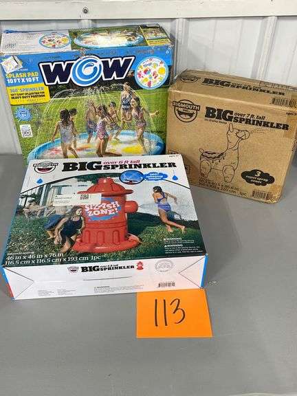 WOW SPLASH PAD, LLAMA INFLATABLE SPRINKLER & FIRE HYDRANT INFLATABLE ...