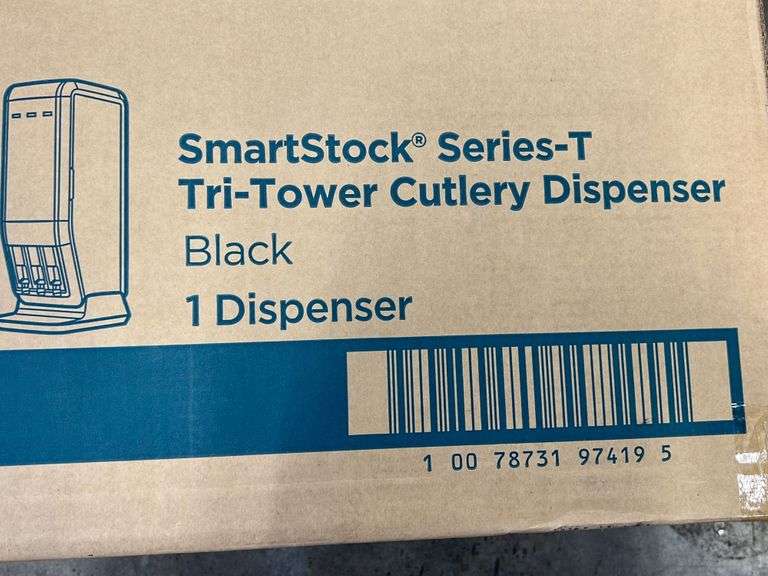 GEORGIA PACIFIC SMARTSTOCK SERIES-T TRI-TOWER CUTLERY DISPENSER IN BOX ...