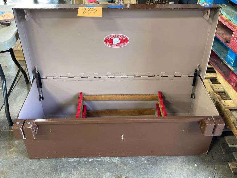 TREADLOCK METAL SECURITY CHEST - NO KEYS - Earl's Auction Company
