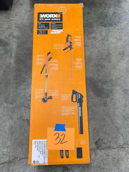 WORX 20V CORDLESS 3 IN 1 COMBO KIT IN BOX - Earl's Auction Company