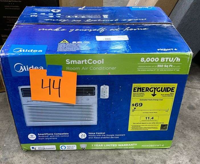 MIDEA 8,000 BTU ROOM AIR CONDITIONER IN BOX - Earl's Auction Company