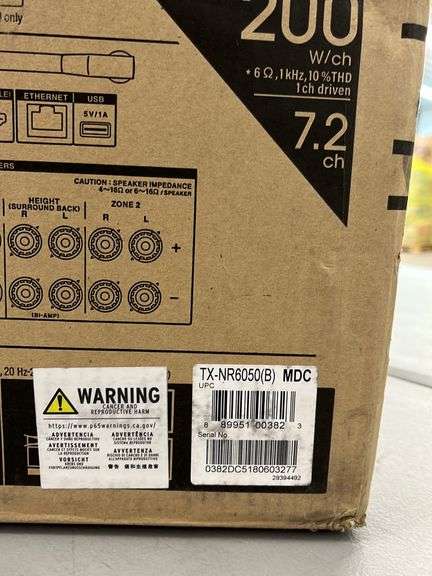 ONKYO 7.2 CHANNEL AV RECIEVER IN BOX - Earl's Auction Company