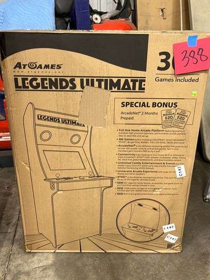 AT GAMES LEGENDS ULTIMATE ARCADE GAME IN BOX - Earl's Auction Company