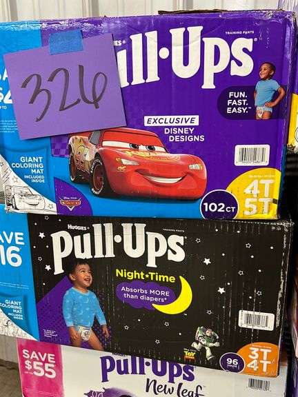 (8) BOXES OF ASSORTED PULL UPS, EASY UPS & GOODNITES - Earl's Auction ...