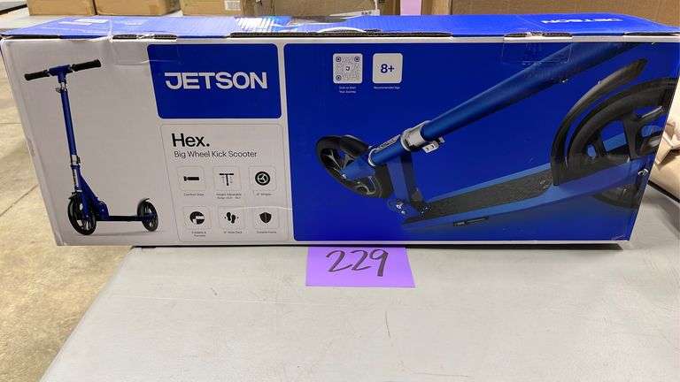 JETSON HEX BIG WHEEL KICK SCOOTER IN BOX - Earl's Auction Company